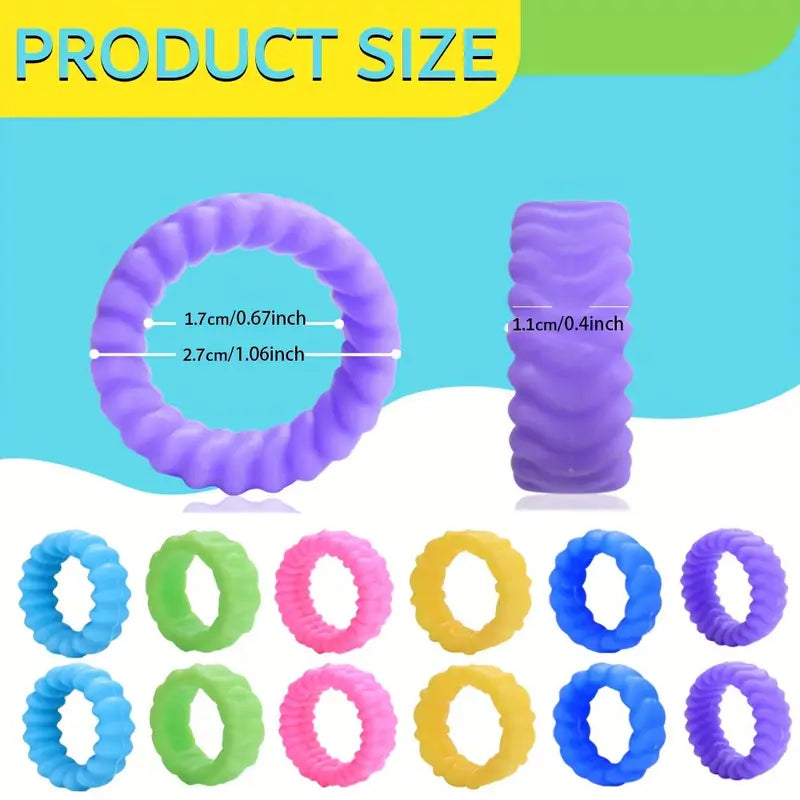 Tactile Silicone Fidget Rings – Shelley's Sensory Shop