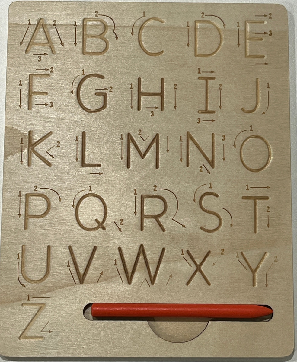 Double Sided Wooden Writing Practice Tracing Board – Shelley's Sensory Shop